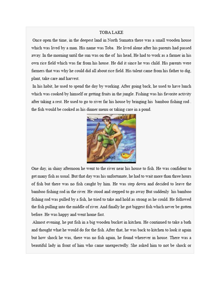 TOBA LAKE | PDF