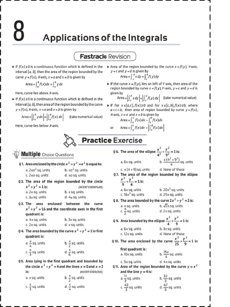 Application of Integrals | PDF