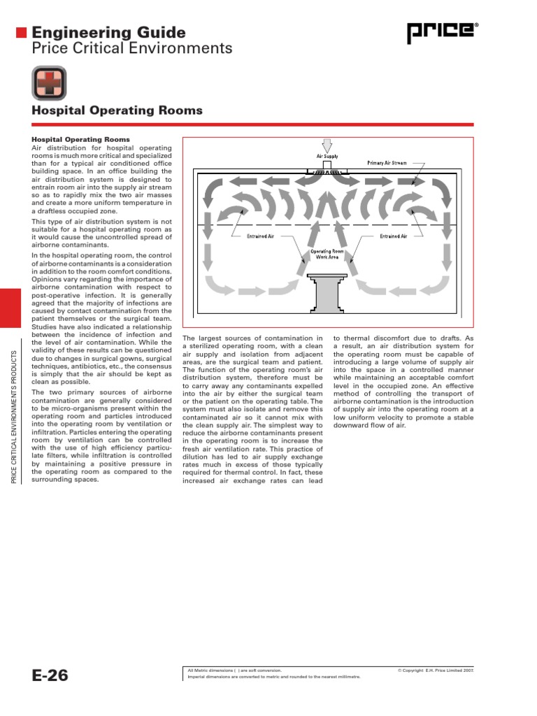 Engineering Guide Price Critical Environments: Hospital Operating Rooms ...