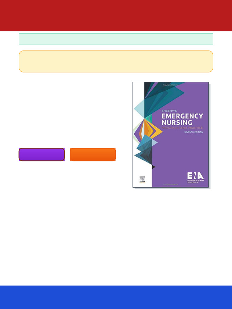 Sheehy’s Emergency Nursing: Principles and Practice 7th Edition ebook instantly openable | PDF ...