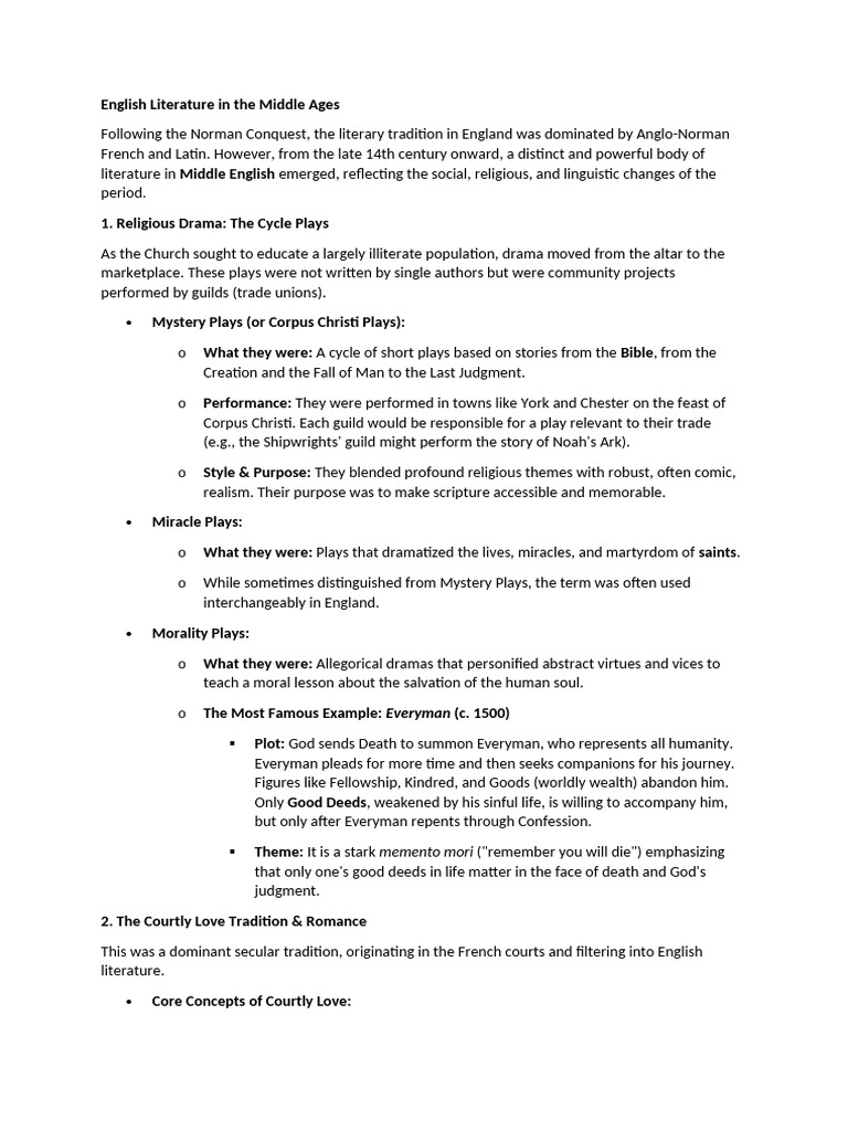 5-English Literature in The Middle Ages | PDF | Gawain | Chivalry