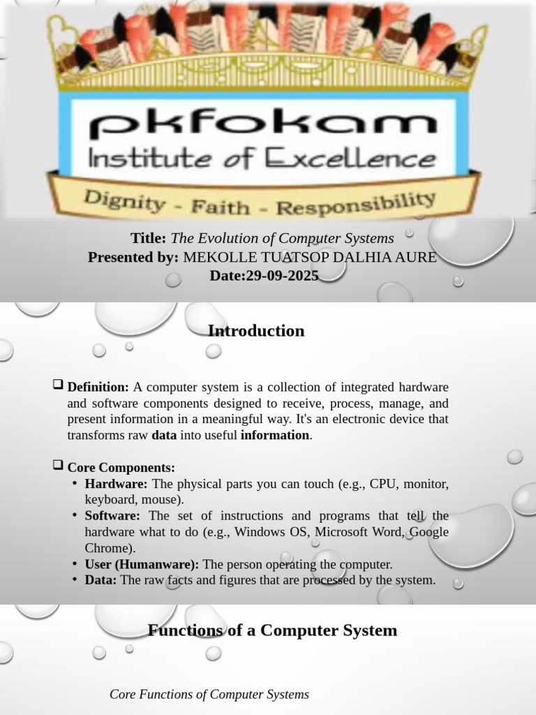 Evolution of Computer System | PDF | Integrated Circuit | Computing