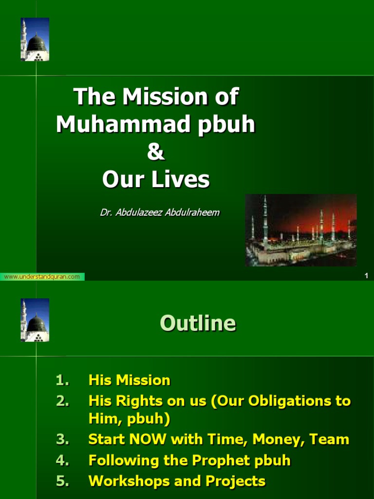 Mission of Muhammad: Our Responsibilities | PDF | Prophets And ...