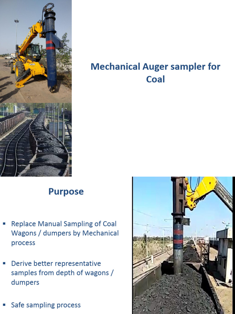 Mechanical Auger Sampler for Coal | PDF