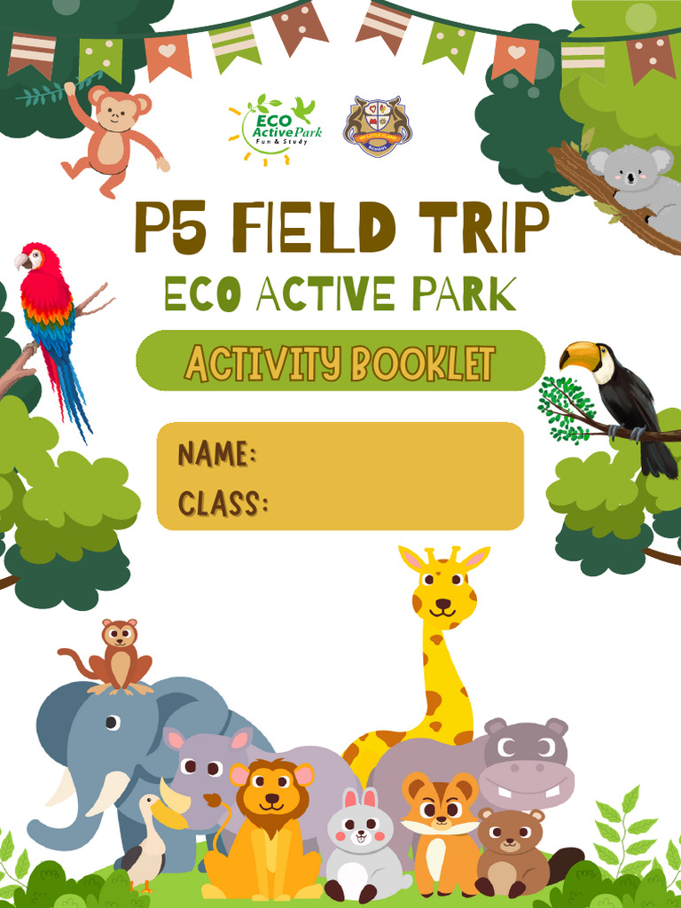 P5 Field Trip Activity Booklet | PDF | Ecology | Habitat