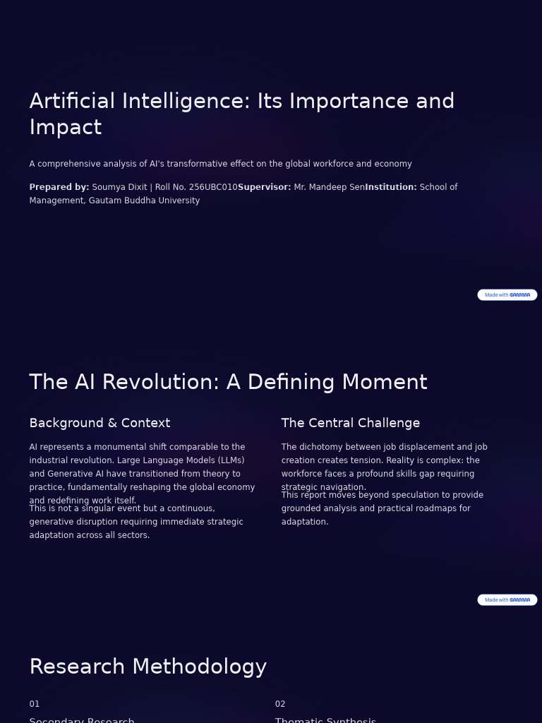 Artificial-Intelligence-Its-Importance-and-Impact | PDF | Artificial ...