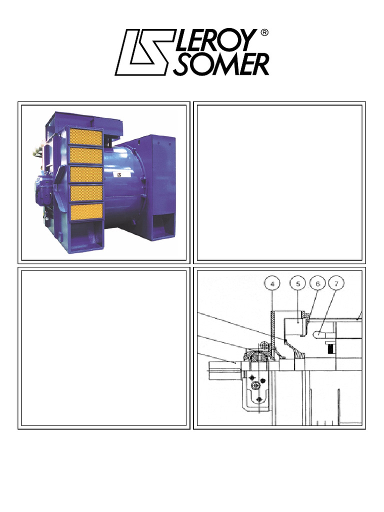 LEROY SOMER. Manual alternador ES -2327J | PDF | Rodamiento (Mecánico ...