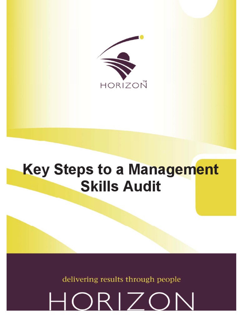 Key Steps To A Management Skills Audit | PDF | Strategic Management | Audit