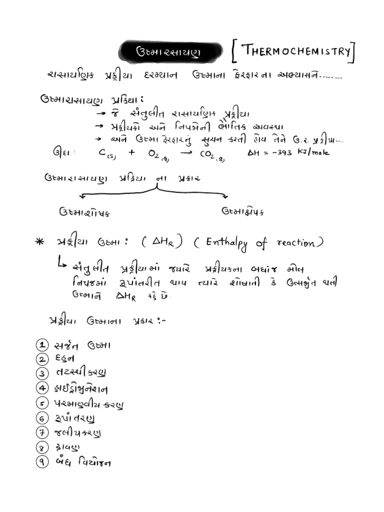 Thermochemistry Notes | PDF