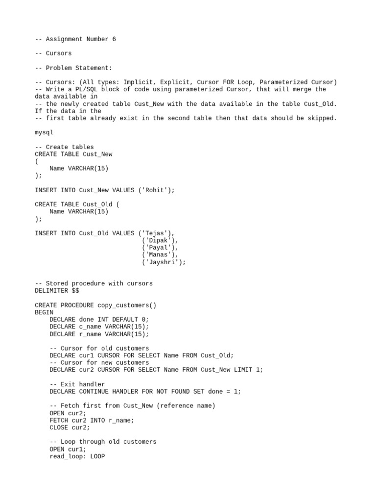 assignment6.sql | PDF