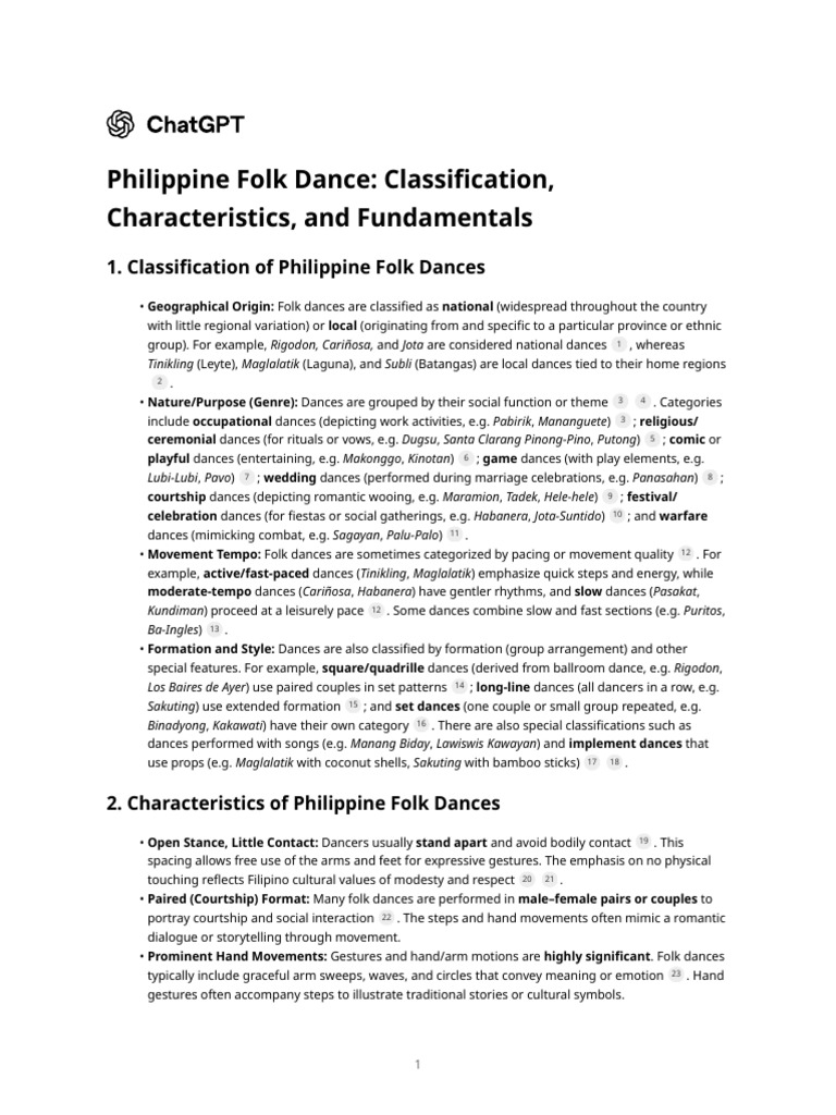 Philippine Folk Dance - Classification, Characteristics, and ...