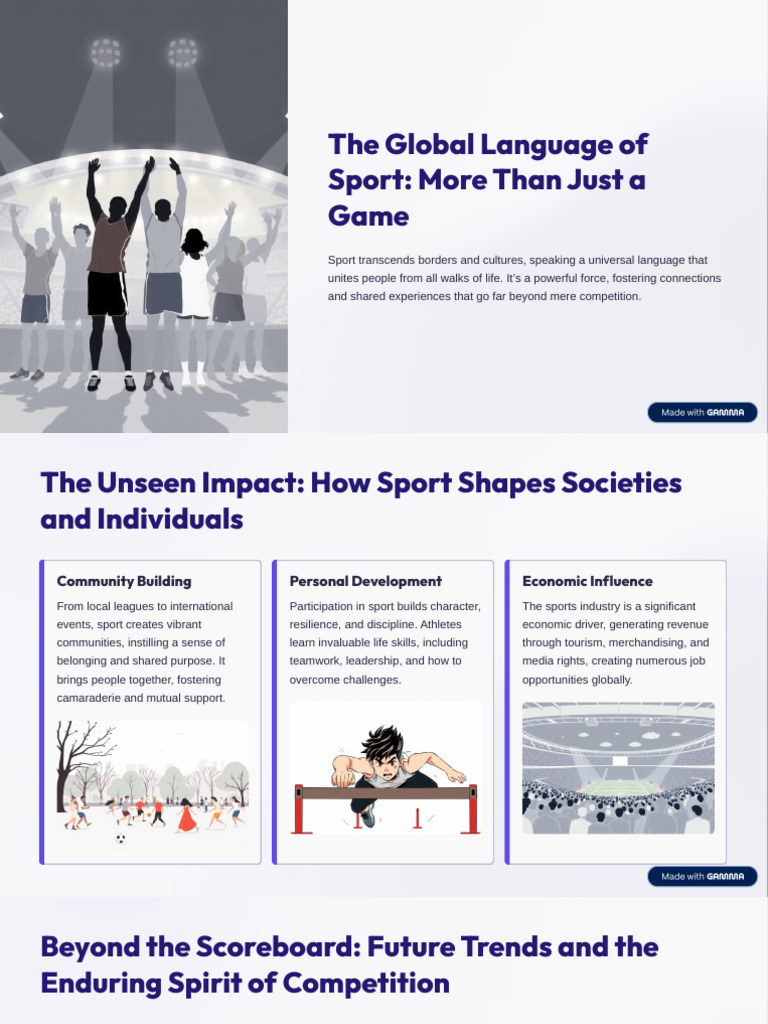 The Global Impact of Sport Today | PDF