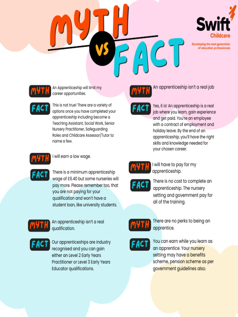 Myths vs Facts About Apprenticeships | PDF