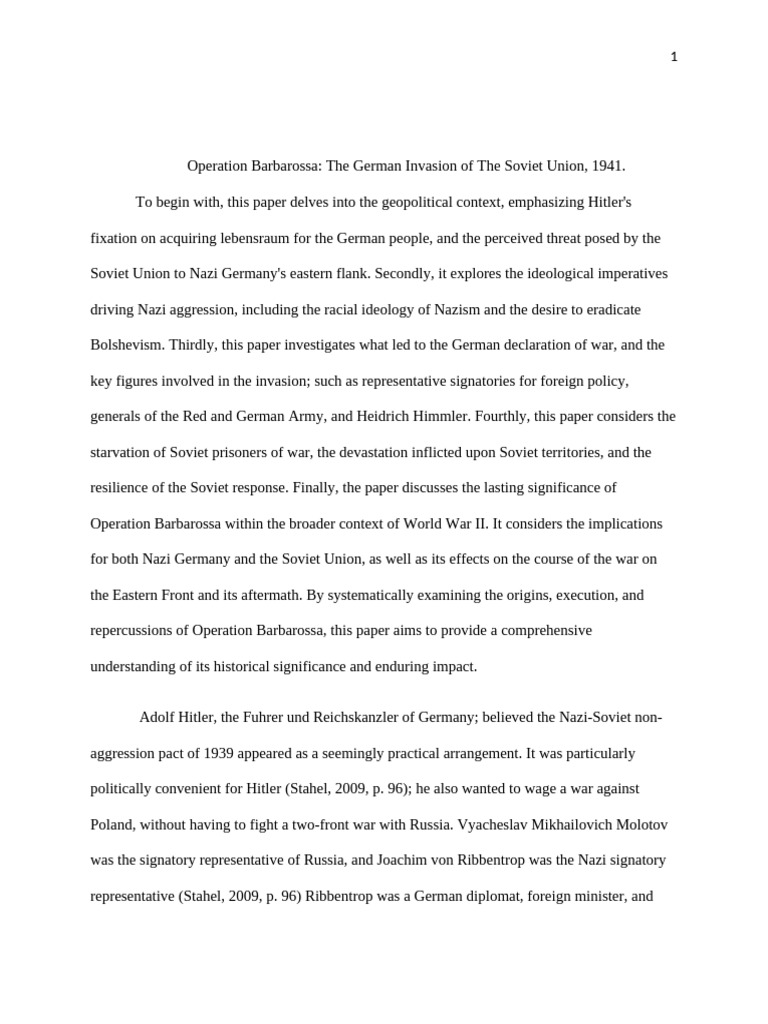 Operation Barbarossa Edited | PDF | Schutzstaffel | Operation Barbarossa