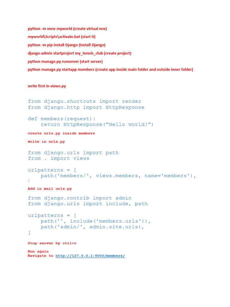 Django | PDF | Computer Programming | Hypertext