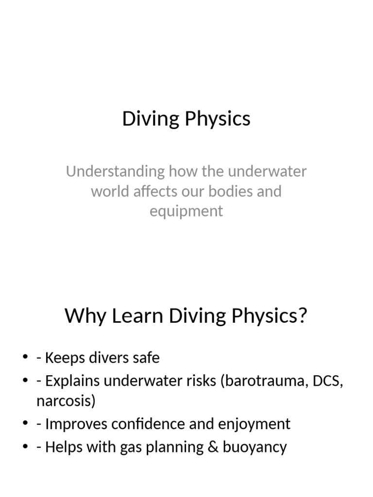 Diving Physics Presentation | PDF