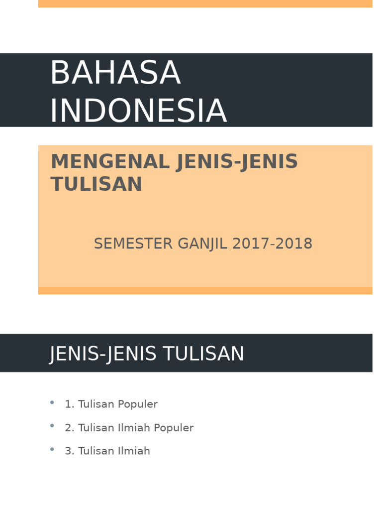 Mengenal Jenis-Jenis Tulisan | PDF