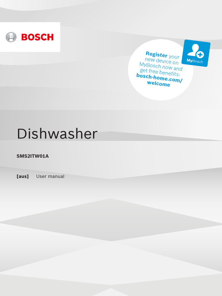 Bosch Dishwasher User Manual