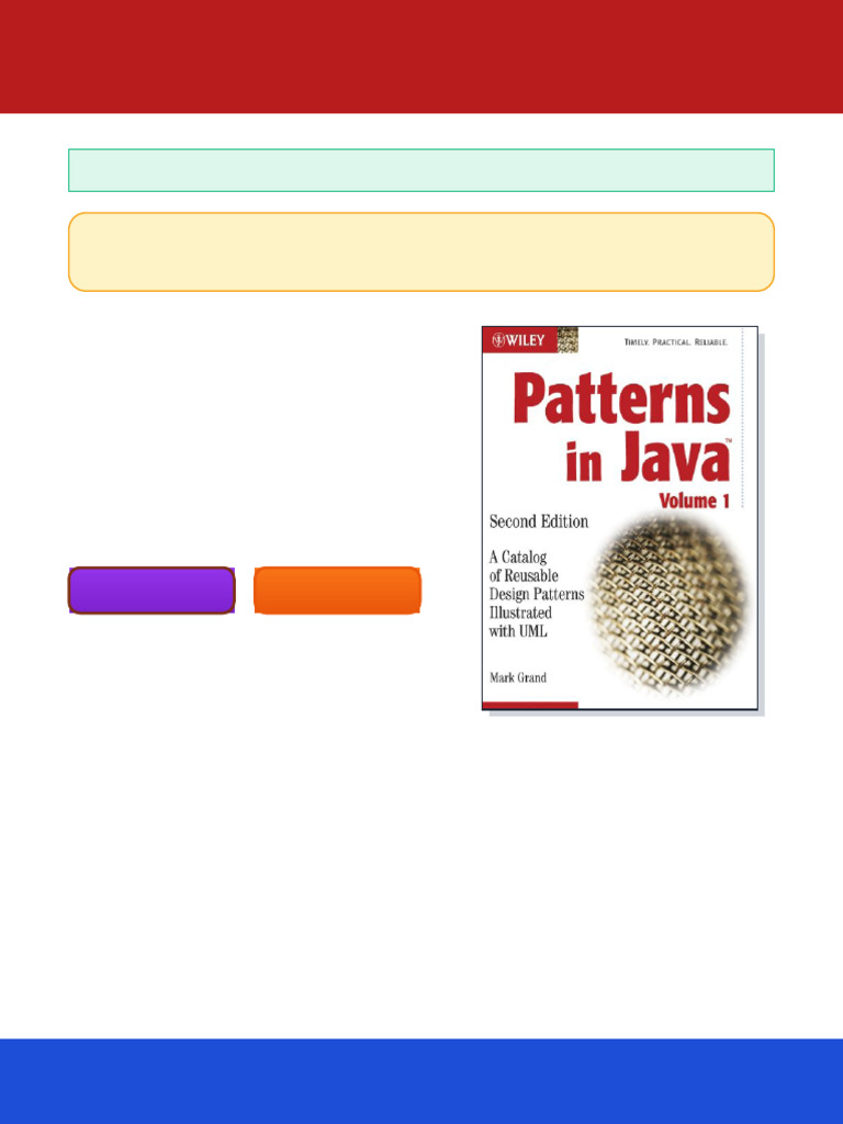 Patterns in Java A Catalog of Reusable Design Patterns Illustrated with ...