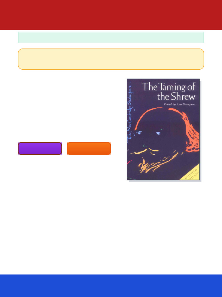 The Taming of The Shrew William Shakespeare Ebook Non Stop Reading Mode ...