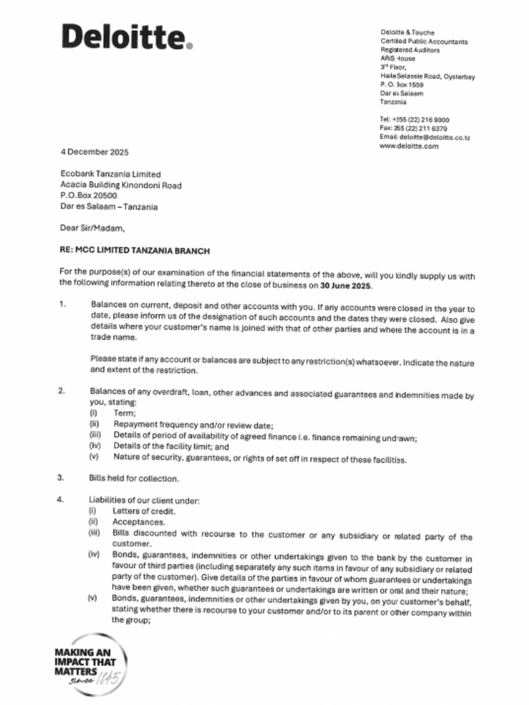Ecobank Bank Confirmation | PDF
