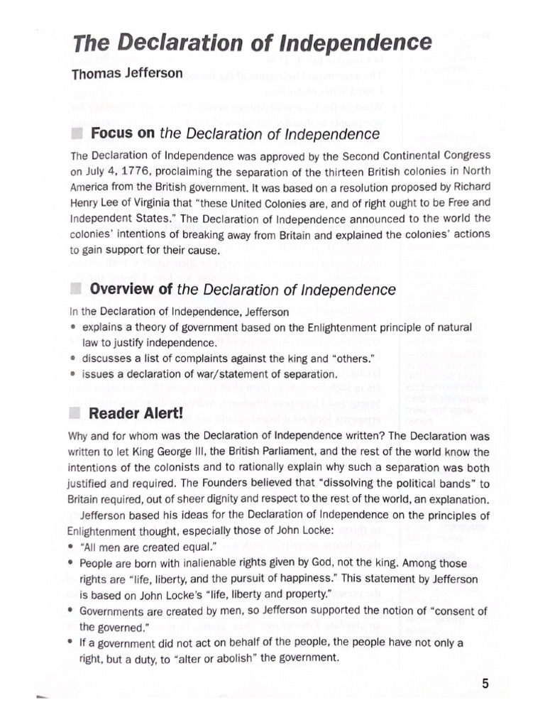 The Declaration of Independence | PDF