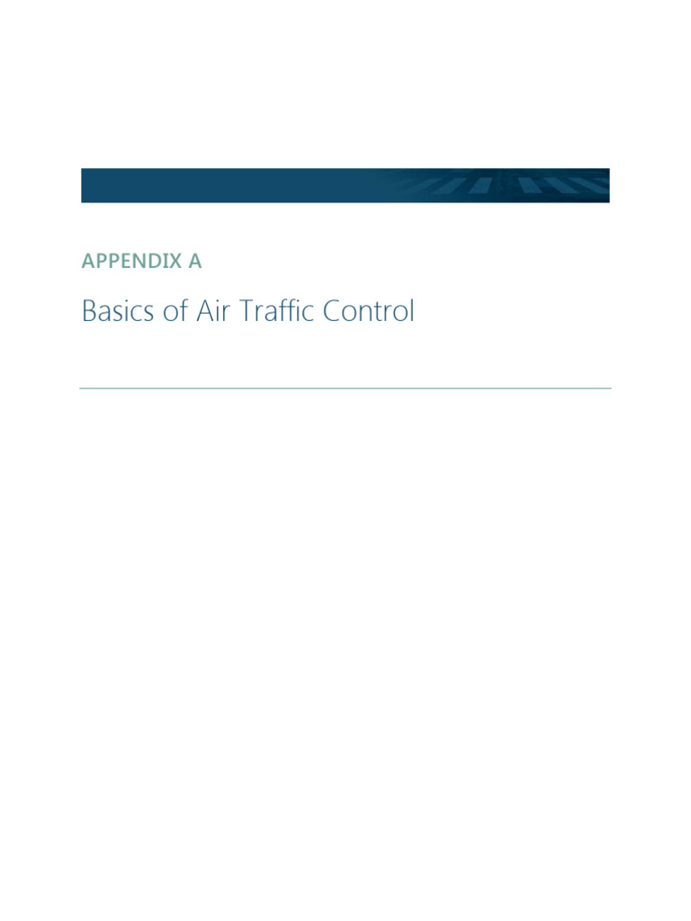 Flight Procedures Study - Appendix A Basics of Air Traffic | PDF ...