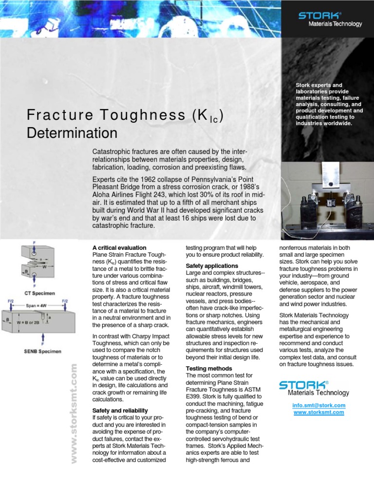 Fracture Toughness Testing Kic Determination Pdf Fracture Reliability Engineering