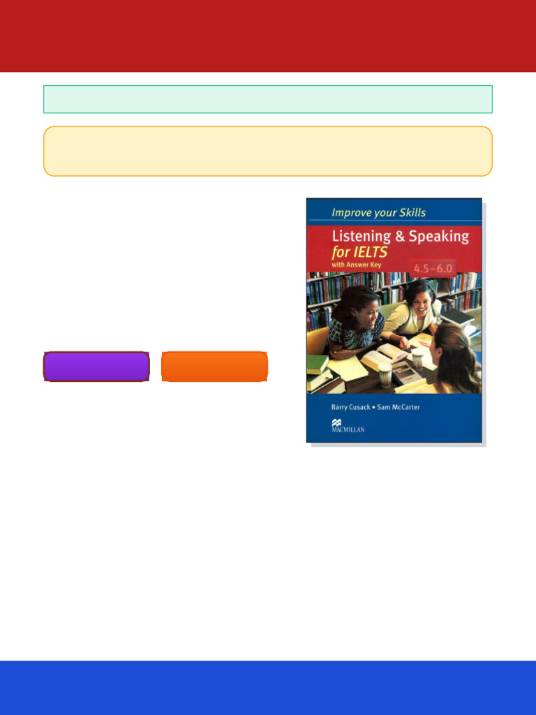 Improve Your Listening Speaking Skills For IELTS 4 5 6 0 Audio Files ...
