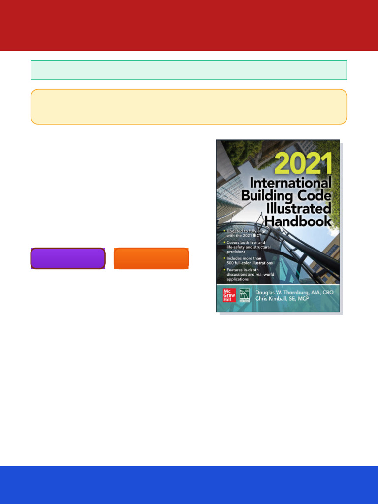 2021 International Building Code® Illustrated Handbook 1st Edition ...