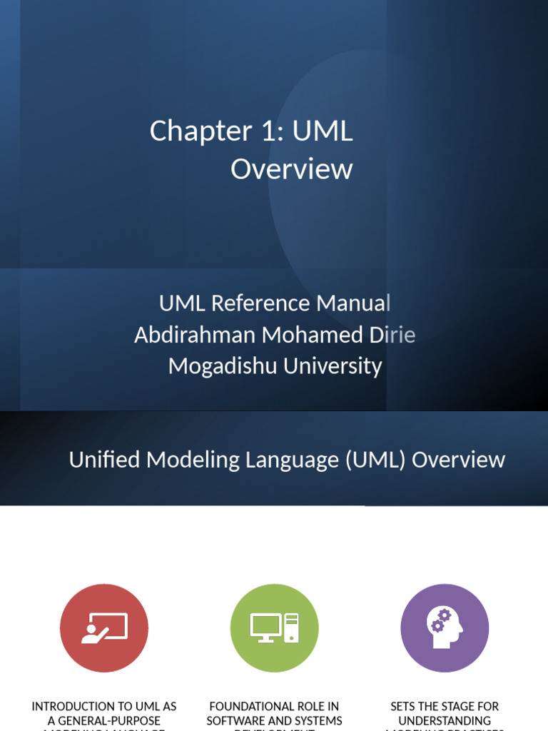 Chapter1 UML Overview Presentation | PDF | Unified Modeling Language | System