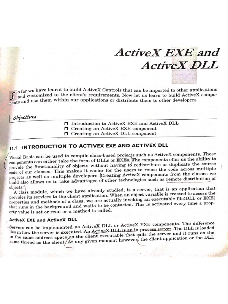 Activex EXE and Activex DLL | PDF
