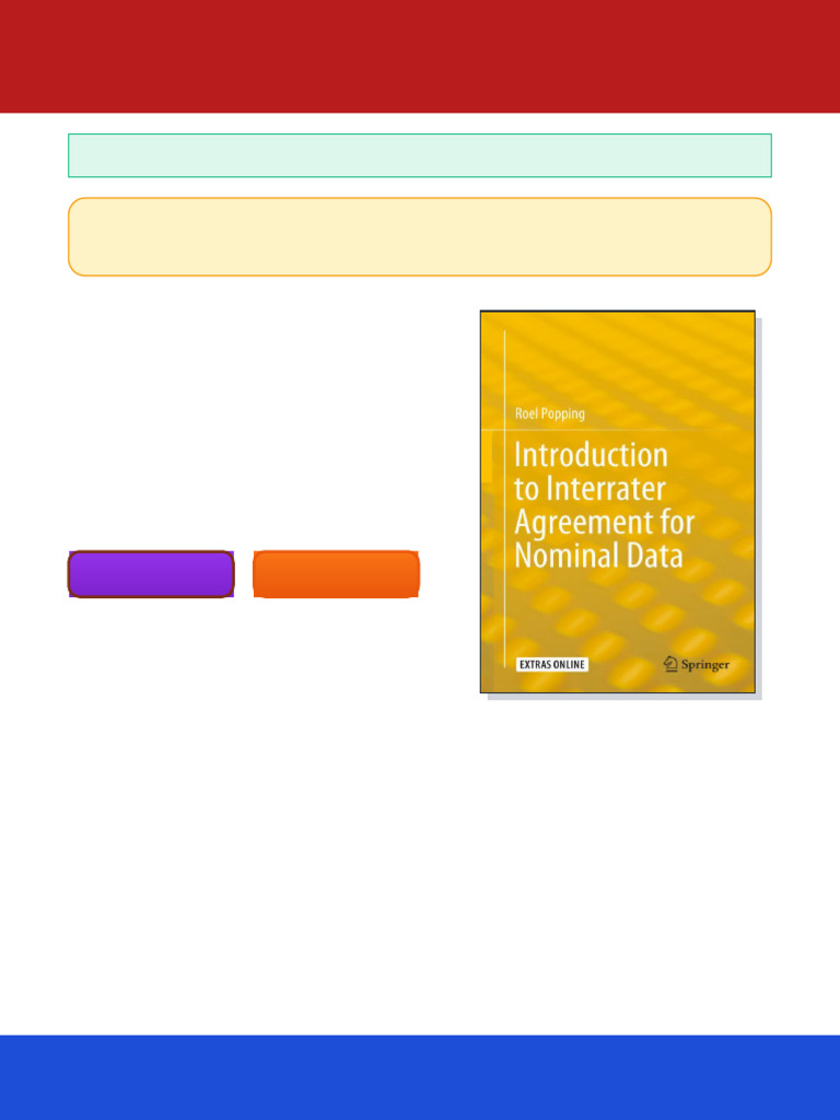 Introduction to Interrater Agreement for Nominal Data Roel Popping ...