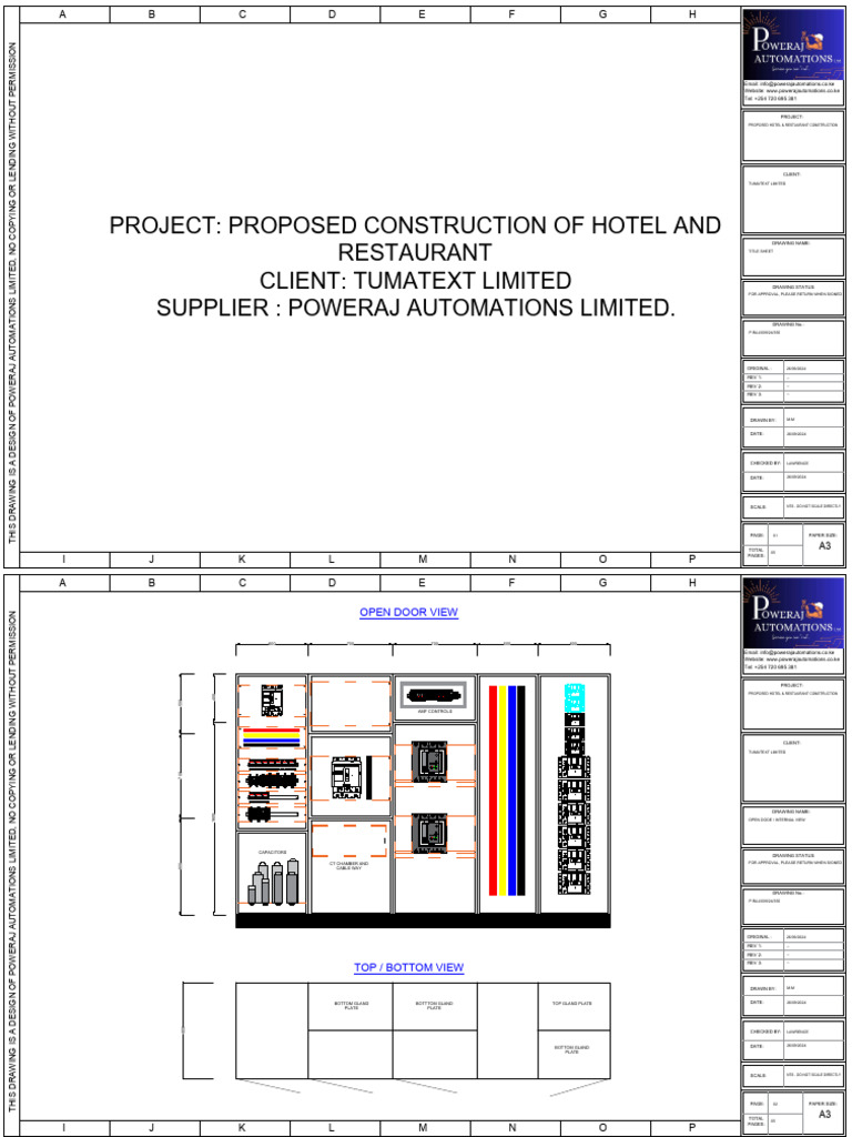 Proposed Hotel & Restaurant Plans | PDF