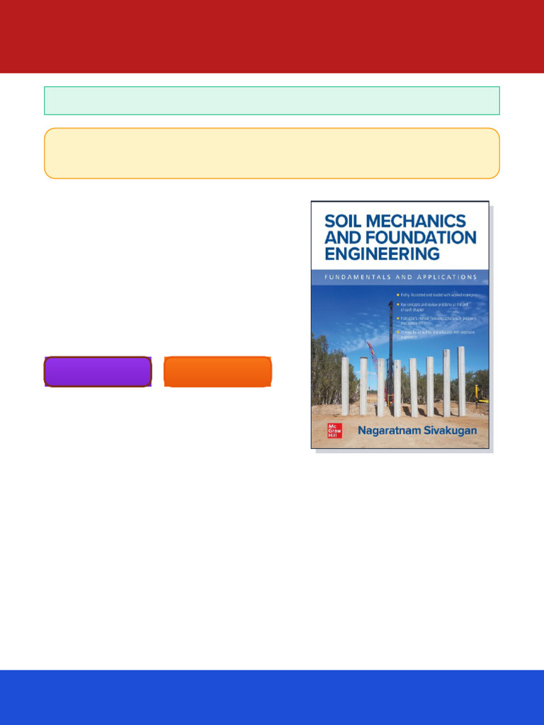 Soil Mechanics and Foundation Engineering: Fundamentals and ...