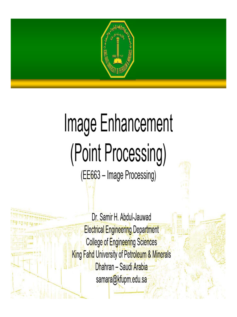 IMAGEPROCESSING Lecture 3 | PDF | Distance | Mathematical Concepts