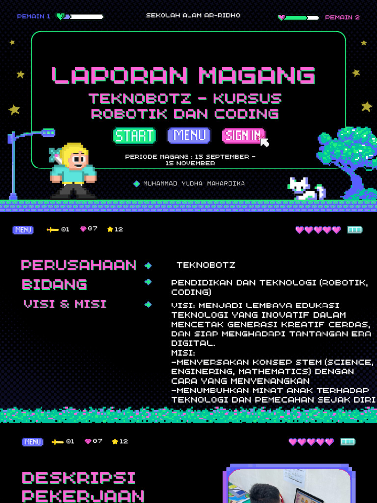 Laporan Magang Robotik dan Coding | PDF