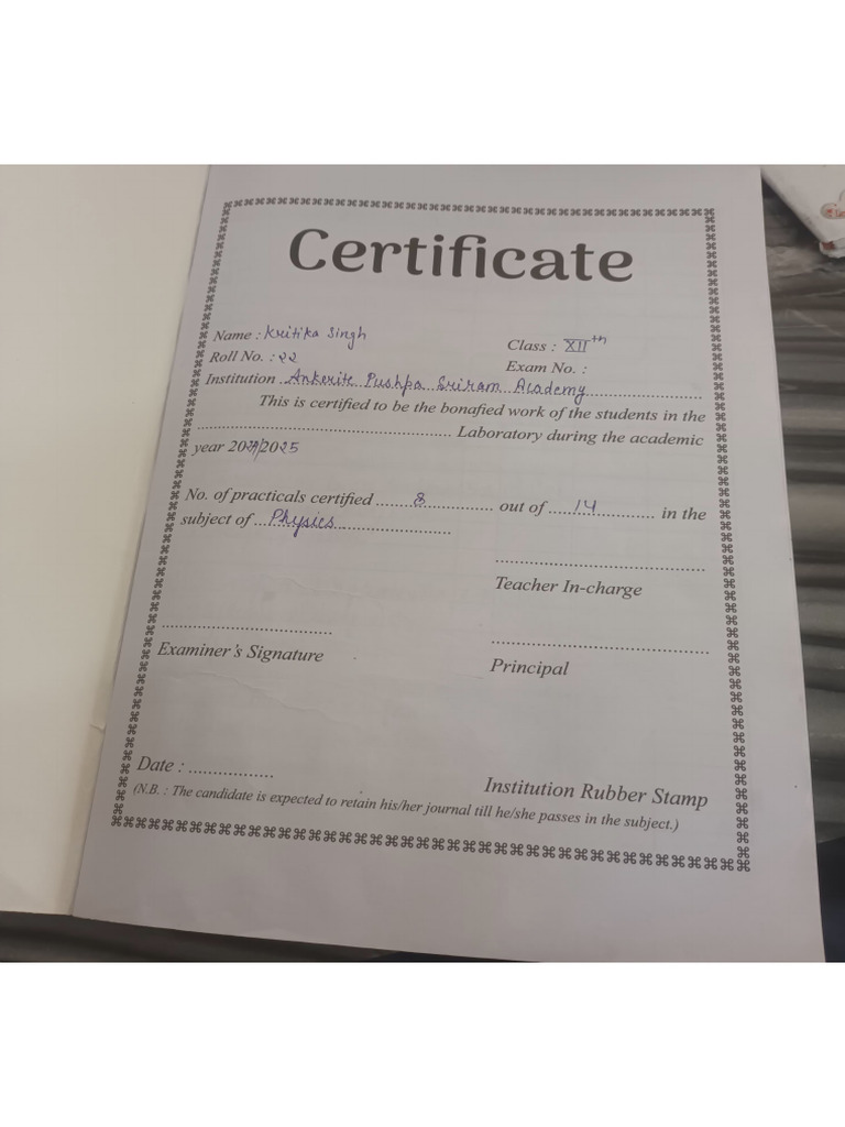 Physics Project File Class 12th | PDF