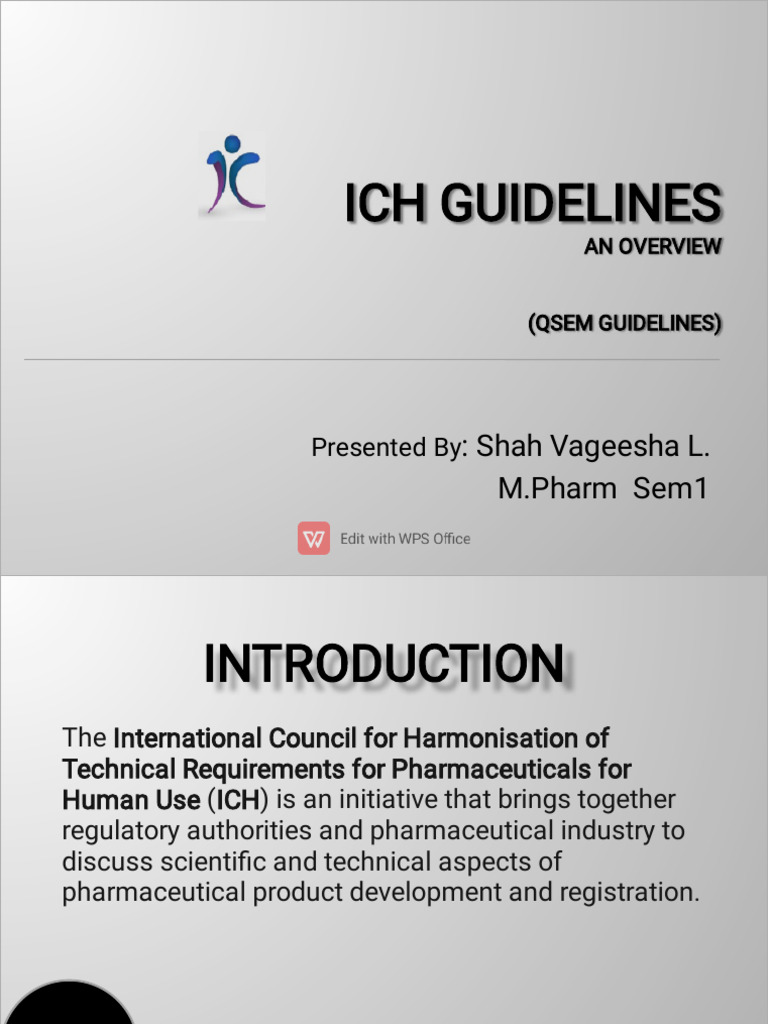 ICH Guidelines Overview for Pharmaceuticals | PDF | Clinical Trial ...