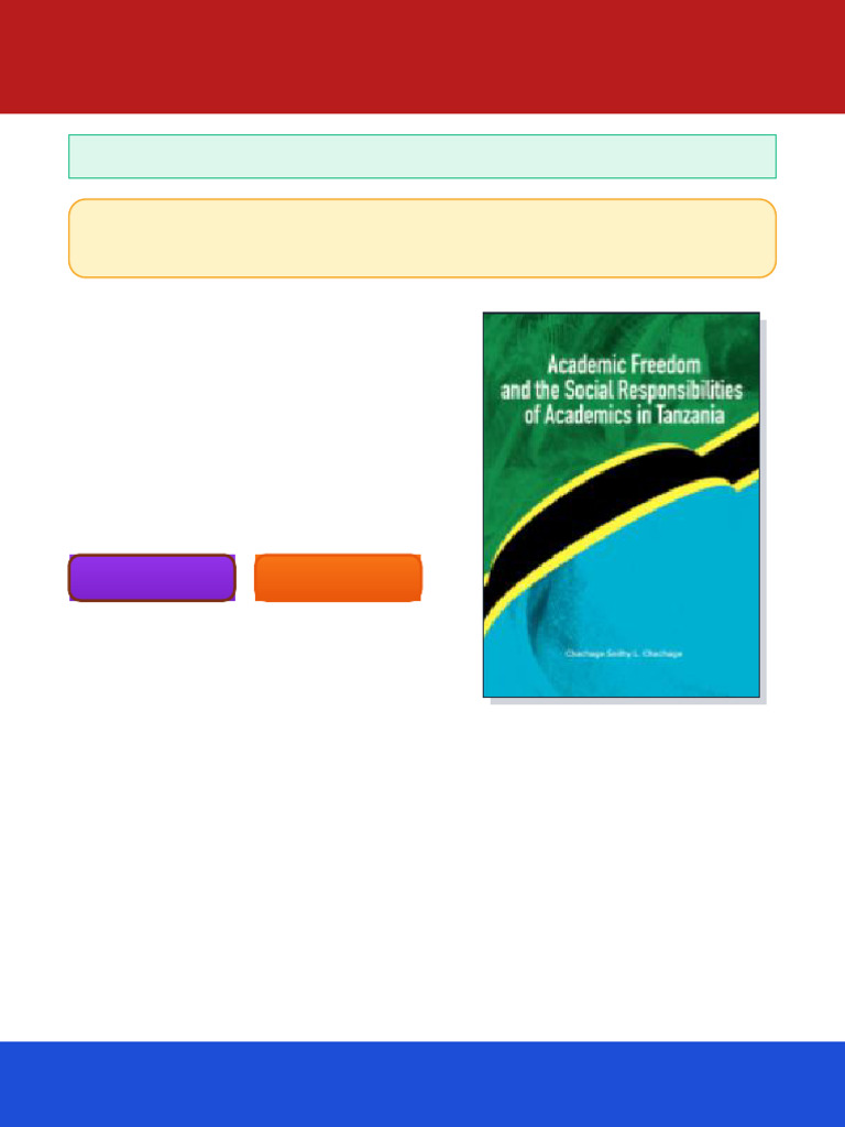 Academic Freedom and the Social Responsibilities of Academics in Tanzania 1st Edition L ...