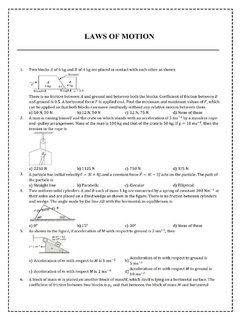 Laws of Motion | PDF