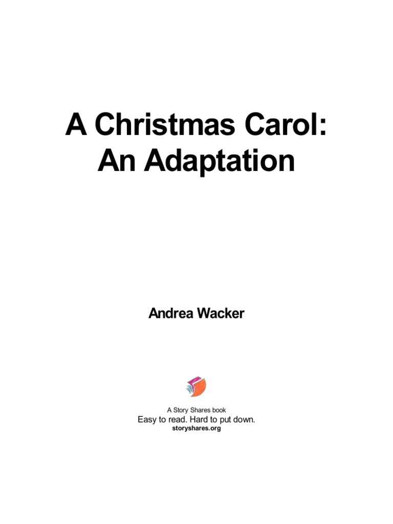 A Christmas Carol: Easy Adaptation | PDF | Ebenezer Scrooge | Jacob Marley