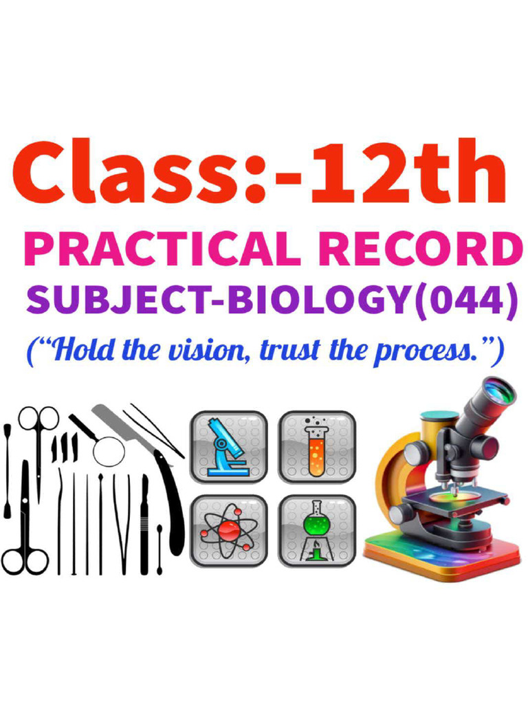 Biology Practical File | PDF