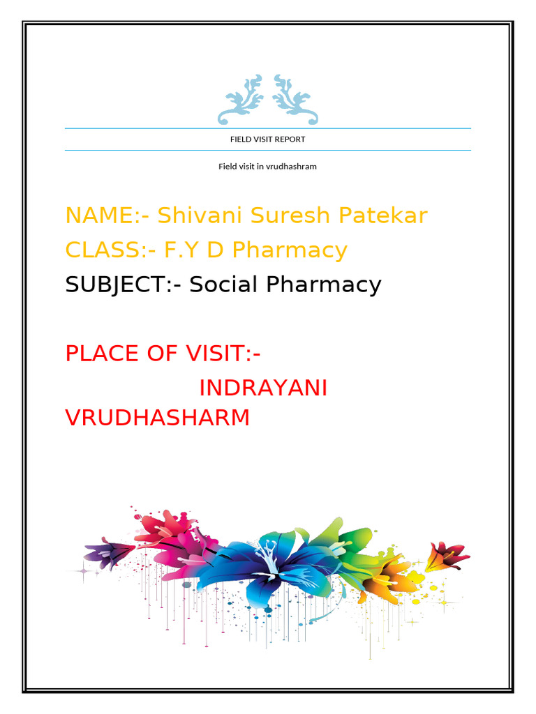 Field Visit to Indrayani Vrudhashram | PDF