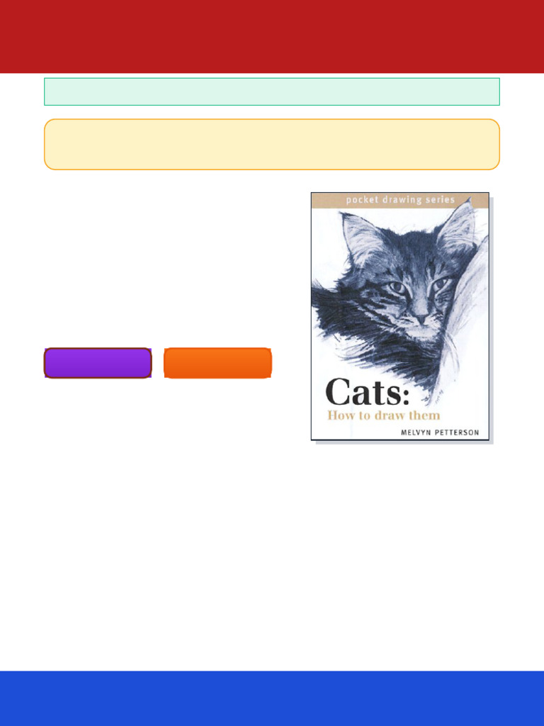 Cats How to Draw Them First Edition Melvyn Petterson ebook sample ...