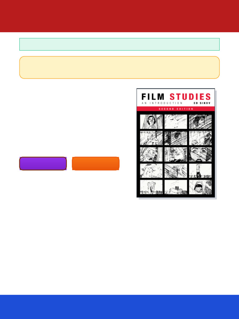 Film Studies second edition An Introduction Film and Culture Series Sikov ebook ready-for ...