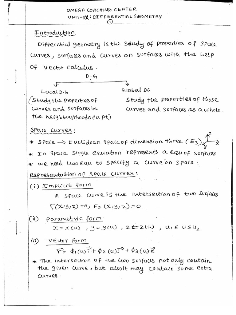 Differential Geometry | PDF