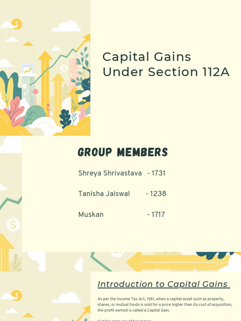 Understanding Capital Gains Tax under Sec 112A | PDF | Capital Gains ...