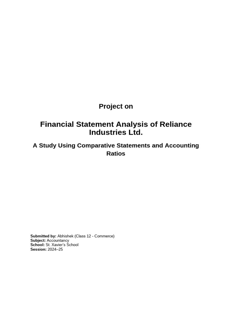Reliance Industries Financial Analysis 2024 | PDF | Revenue | Expense