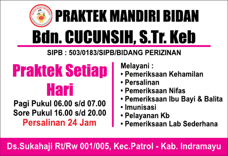 Neon Box Praktek Mandiri Bidan | PDF